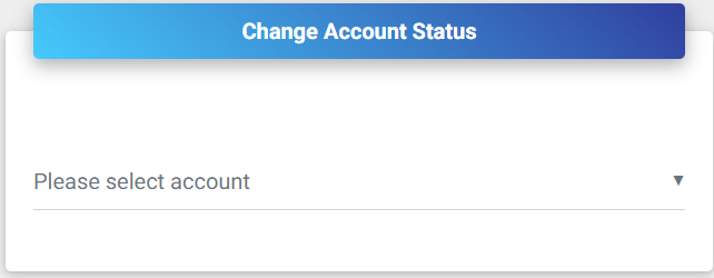 How to change Account's Status – MTBS