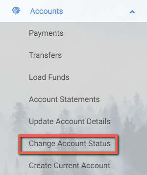 How to change Account's Status – MTBS